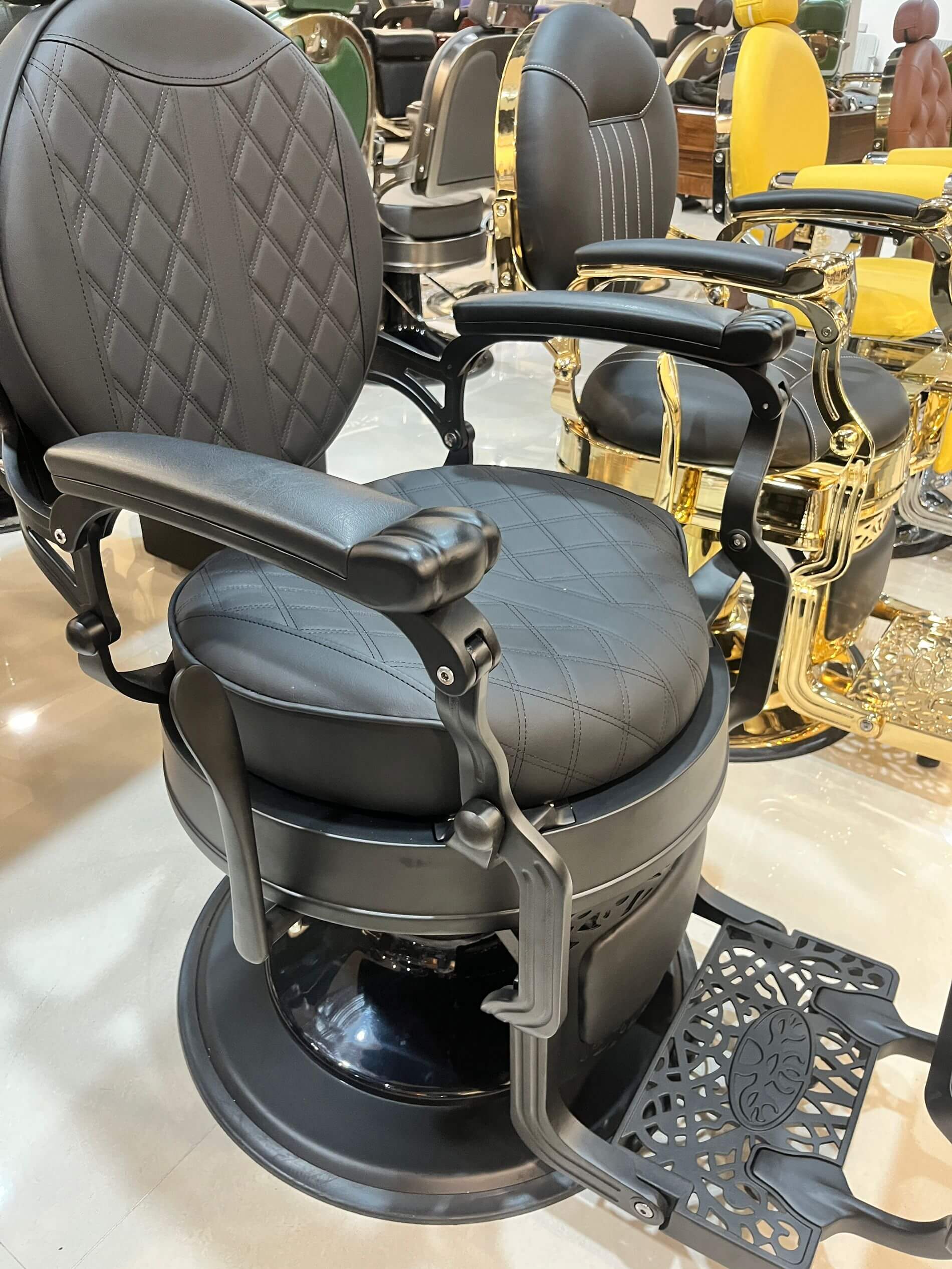 Modern Barber Chair with Cat-Paw Armrest Design – A Perfect Blend of ...